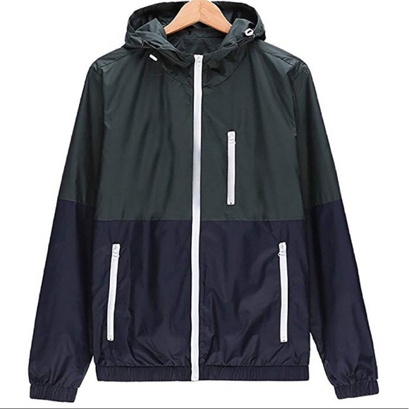 Boutique | Jackets & Coats | Colorblock Windbreaker Hooded Active ...